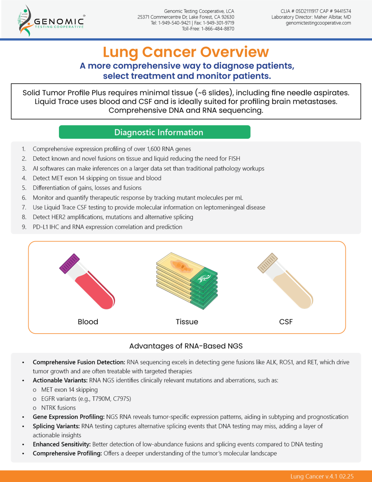 Brochures | Genomic Testing Cooperative