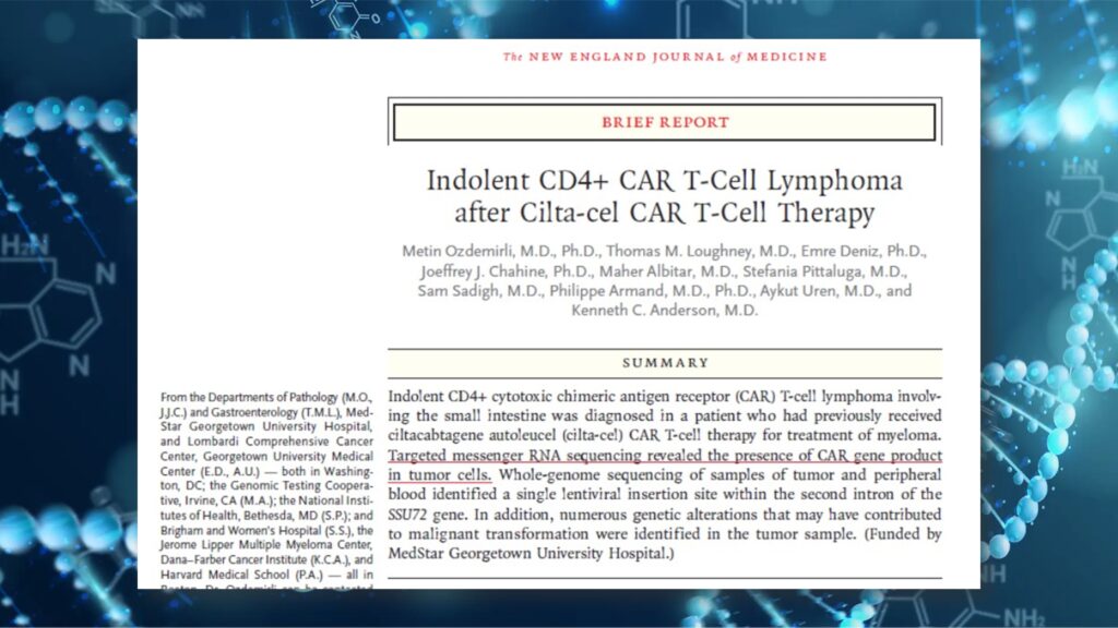 Indolent CD4+ CAR T-Cell Lymphoma After Cilta-cel CAR T-Cell Therapy ...